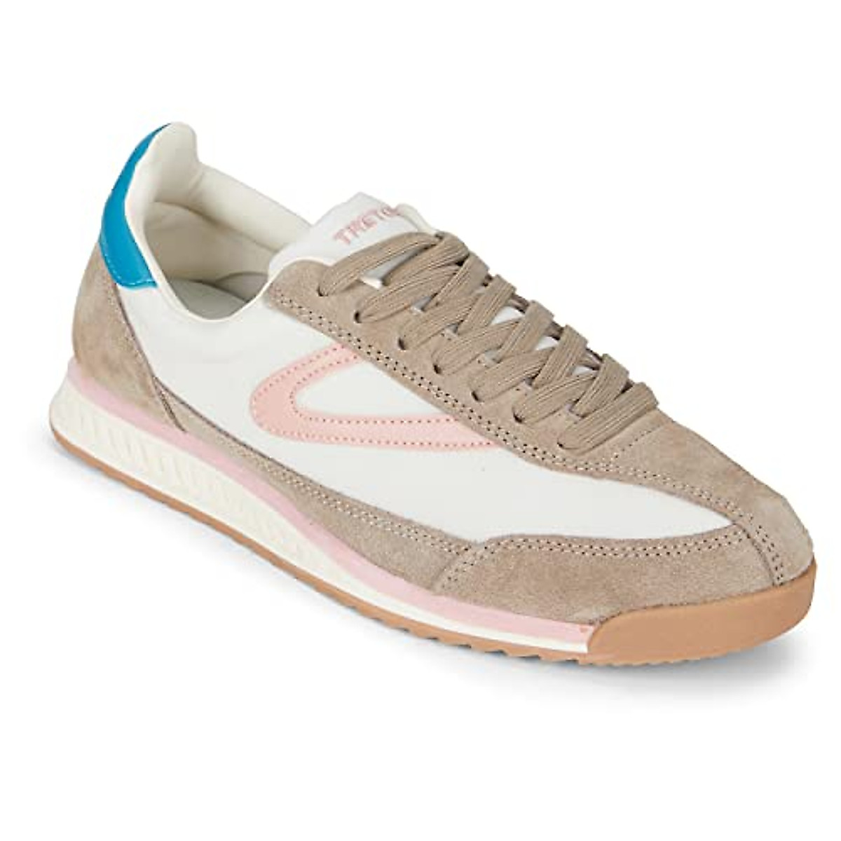 TRETORN Women's Rawlins Casual Lace-Up Sneakers, Taupe, 11