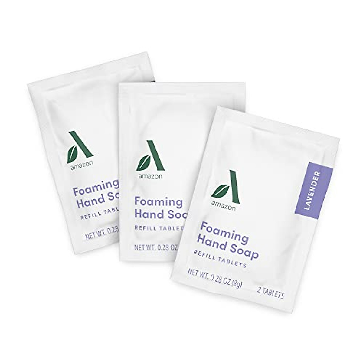 Amazon Aware Foaming Hand Soap Refill Tablets, Lavender Scent, 3 Count