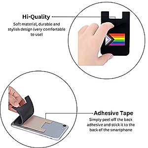 Daniel Quasar Silicone Cell Phone Wallet Holders - Phone Wallet - Stick on Wallet - Perfect for LGBTQ Accessories, Gay Stuff, LGBTQ Events, Pride Month, Promotional Events and Gift-Giving - 25 Wallet Holders