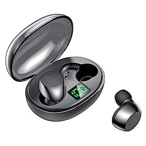 Newmodeus Bluetooth 5.3 Earbuds, Super Fast Charging, in-Ear Stereo Headphones with LED Display, 30 Hours Battery Life, Clear Calls, Touch Controls, Sports Waterproof Design