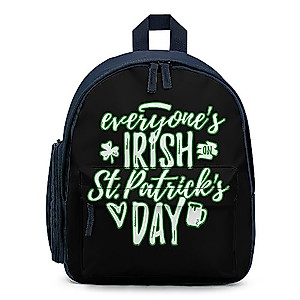 Everyones Irish on St Patricks Day Backpack Lightweight Travel Work Bag Casual Daypack Business Laptop Backpack for Women Men