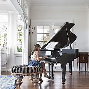 FameFame 3 Pack Hardwood Piano Caster Cups Floor Protector Solid Caster for Grand Piano, Non-Slip & Anti-Noise Foot Pad, (Brown) 1