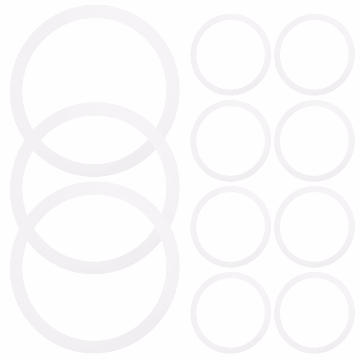 UPKOCH 20pcs Jar Lids Rings Wide Mouth Silicone Gasket for Glass Jars Lids Sealing Rings Jars Seal Rings -leak Sealing Ring Wide Bottle Silicone Rings Airtight Seals Ring