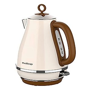 Evoloop 1.7L Electric Kettles, BPA Free Tea Kettle, Hot Water Boiler Heater, Stainless Steel Teapot, Auto Shut-Off & Boil-Dry Protection, 120V/1500W
