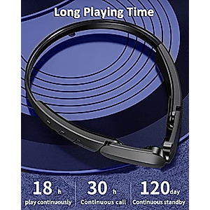 CHNYBQT Air Conduction Headphones, Open Ear Wireless Bluetooth Headphones with Built-in Mic, CVC8.0 Noise Cancelling Stereo Earphones Sports Headset for Running,Cycling,Hiking,Gym,Climbing & Driving