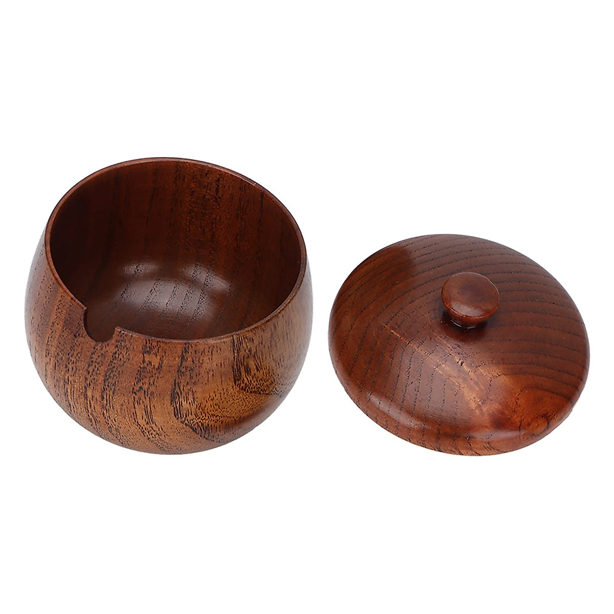 Wood Spice Jar, Easy To Classic Flip Top Spice Jar Sour Jujube Wood for Sugar for Kitchen (Large lacquer model)