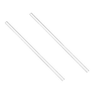 Fielect 4Pcs Clear Acrylic Round Rod Standard Plexiglas PMMA Bar Tolerance for DIY 6mm Diameter 250mm Height