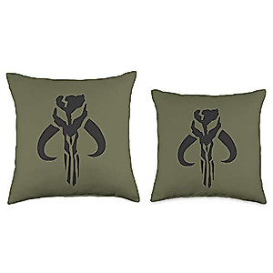 Star Wars Mythosaur Mandalorian Logo Throw Pillow