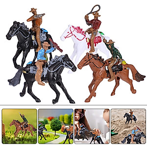 NUOBESTY Farm World Horse Toys Kids House Games for Kids Ages 3-8, 4pcs (Random Color)