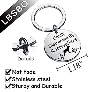 French Bulldog Gifts Easily Distracted by Frenchies Keychain Frenchie Gift for Dog Lovers Dog Owners (Distracted by Frenchies K)