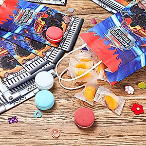 24 Pcs Truck Party Supplies Trucks Favors Bags with Handles Truck Themed Candy Bags Goodie Bags for Kids Truck Party Themed Birthday Party Supplies, 12 x 8 x 21 cm