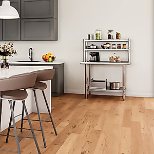 YITAHOME NSF Stainless Steel Table with Overshelves, 36" X 24" Work Table with 36" X 12" Shelf, Metal Table Prep Table for Home Kitchen Restaurant Garage Warehouse