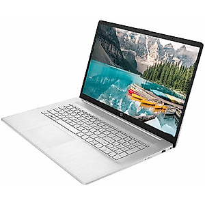 HP 17.3" Touchscreen HD+ Laptop, AMD 6-Core Ryzen 5 5500U, 16GB RAM 512GB SSD+1TB HDD, Wi-Fi, Bluetooth 5.0, Numeric Keypad, Windows 10 Home, Silver, Bundle with TSBEAU 4-Port USB Hub + USB LED Light