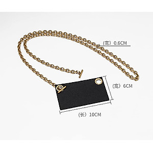 YESIKIMI Saddle Card Hold Conversion Kit With Copper Chain/Felt Insert Gift (100CM)