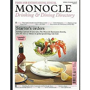 MONOCLE MAGAZINE, DRINKING & DINNING DIRECTORY SPRING/SUMMER, 2018 ISSUE, 1