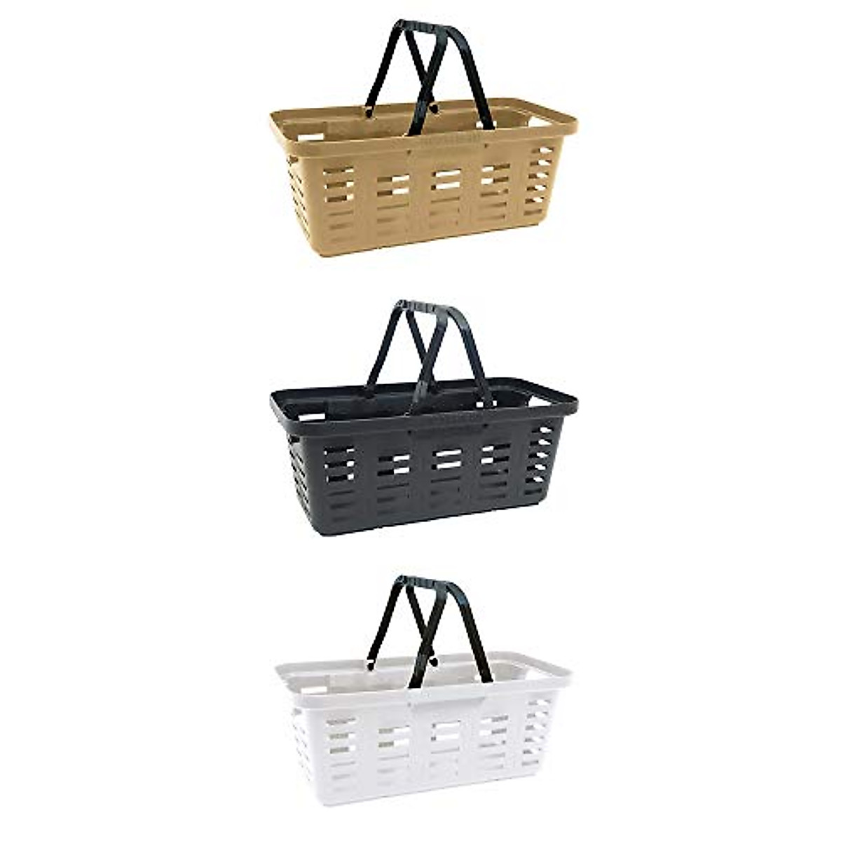 Post General Post General Wagon Iron Wagon with Heavy Duty Basket Long White Iron Wagon Basket Free