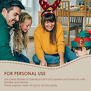 MR-LABEL 100 PCS Scratch Off Stickers Cards-DIY Coupon for Business- Scratch to Win Cards – Scratch Notes-Blank Gift Certificates for Spa Beauty Makeup Hair Salon, Christmas Birthday Holiday (Game)