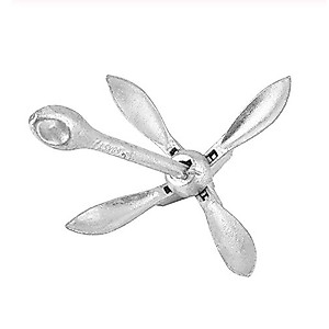 ISURE MARINE Galvanized Folding Kayak Anchor Grapnel 0.7KG/1.5lbs- Boating Accessories for Kayaks, Canoes, Paddle Boards, & Small Watercrafts