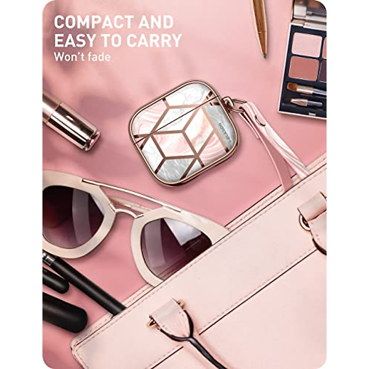 i-Blason Cosmo Series Case Designed for Airpods 3rd Generation Case, 360° Protective Stylish Airpod Case 3rd Generation Cover Compatible with Airpods 3 Case 2021 (Marble)