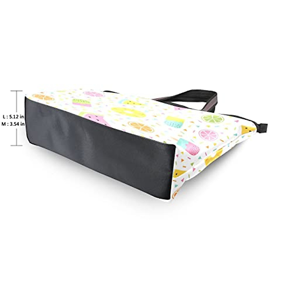 Sletend Tote Bag Fruit Ice Cream Handbags for Women Fashion Shoulder Bag for School Travel Work Shopping