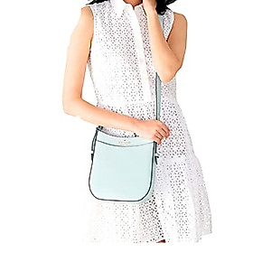 Kate Spade Leila Pebbled Leather Crossbody Purse (Hazy morning)