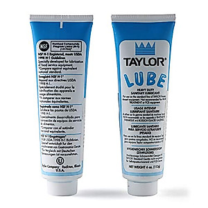 Taylor Blue Lube, 1 x Heavy Duty Sanitary Lubricant, Food Safe Lube, Soft Serve Lubricant, Compatible with: Stoelting, Taylor, 47518, 1 x 4 Oz Tubes