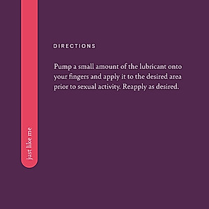 Pure Romance Just Like Me Water-Based Lube, Natural Feeling Water-Based Lubricant, Lubrication for Women and Men to Replicate Real Moisture, 3.38 Fl Oz, Original