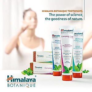Himalaya Botanique Complete Care Toothpaste, Spearmint Flavor, Fights Plaque, Freshens Breath, Fluoride Free, No Artificial Flavors, SLS Free, Cruelty Free, Foaming, 5.29 Oz, 1 Pack