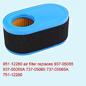 Fremnily 951-12690 Oil Filter 951-12260 Air Filter for MTD Engine 178-L0 178-L0-11 178-LU 4P90HU 4P90HUA 4P90HUB 4P90JHA 4P90JT 4P90JU 4P90JUA 4P90JUB 4P90JUC 4P90M0 4P90MU 4P90MUA 4P90MUB 4P90MUC