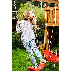 Maky Outdoors Two Swing Hooks & Hangers - Galvanized, Anti-Rust Steel Accessories - Heavy Duty, Quiet Fasteners for Hammocks - Safe, Hanging Kit Hardware - Load Capacity: 600 Lbs Per Anchor - Screw