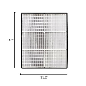Nispira True HEPA Filter (Small) with 4 Pre-Carbon Filters Compatible with Whirlpool Whispure Air Purifier Models AP150 AP250 AP25030K APR25530L Compared to Part # 1183051 1183051K Small Filter. 1 Set