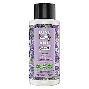 Love Beauty and Planet Smooth and Serene Argan Oil Shampoo For Frizz Control Argan Oil & Lavender Sulfate Free 13.5 oz