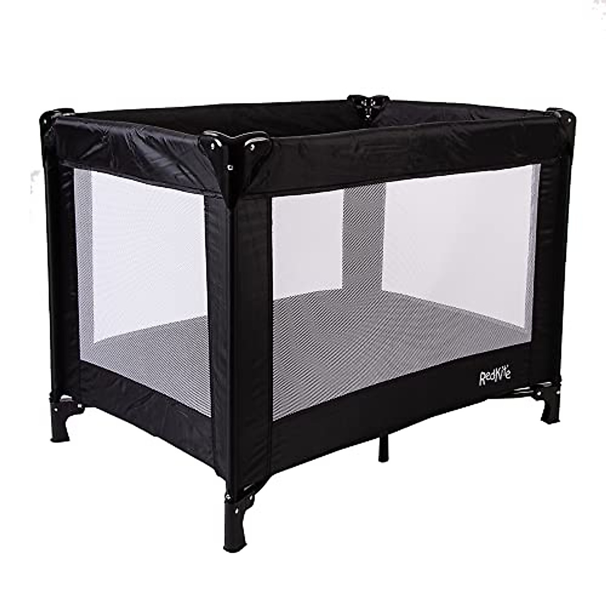 Red Kite Sleep Tight Travel Cot - Jet Black