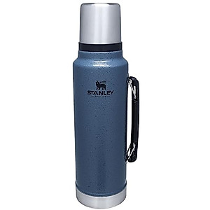 Stanley Classic Vacuum Insulated Wide Mouth Bottle - Hammertone Lake - BPA-Free 18/8 Stainless Steel Thermos for Cold & Hot Beverages - 1.5 QT