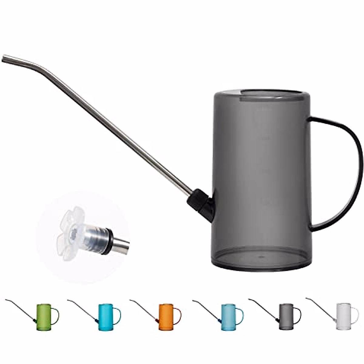 Small Watering Can for Indoor Plants, Long Spout Watering Can Indoor with Sprinkler Head, Indoor Watering Can for House Plants, Flowers, Succulents,Bonsai 34oz