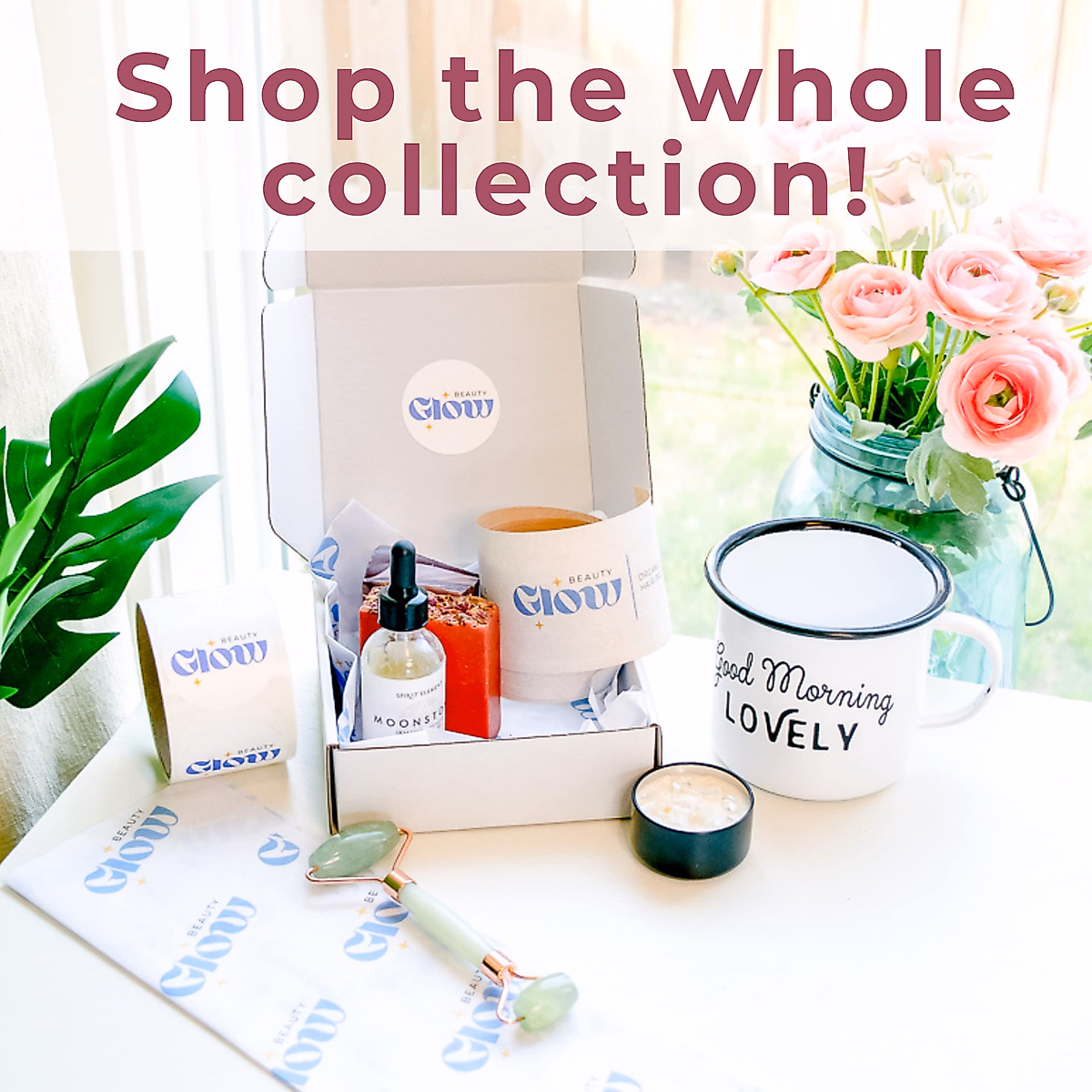 COACO Personalized Tissue Paper, Your Custom Design, Logo, or Text, Great for Holiday or Special Occasion, Small Business Packaging or Gift Wrapping, Gift Bags, 30, 50, or 100 Count, Blush (18"x10")