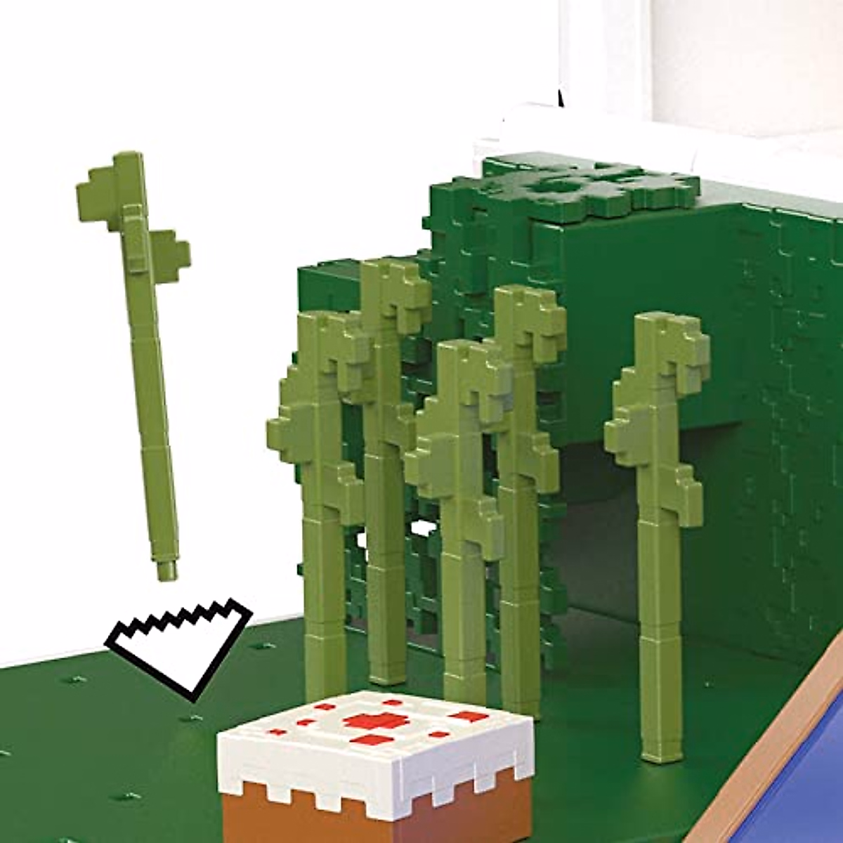 Mattel Minecraft Mob Head Minis Toys, Panda Playhouse Playset & 2 Panda Action Figures, Removable Bamboo Shoots & Cake Slice