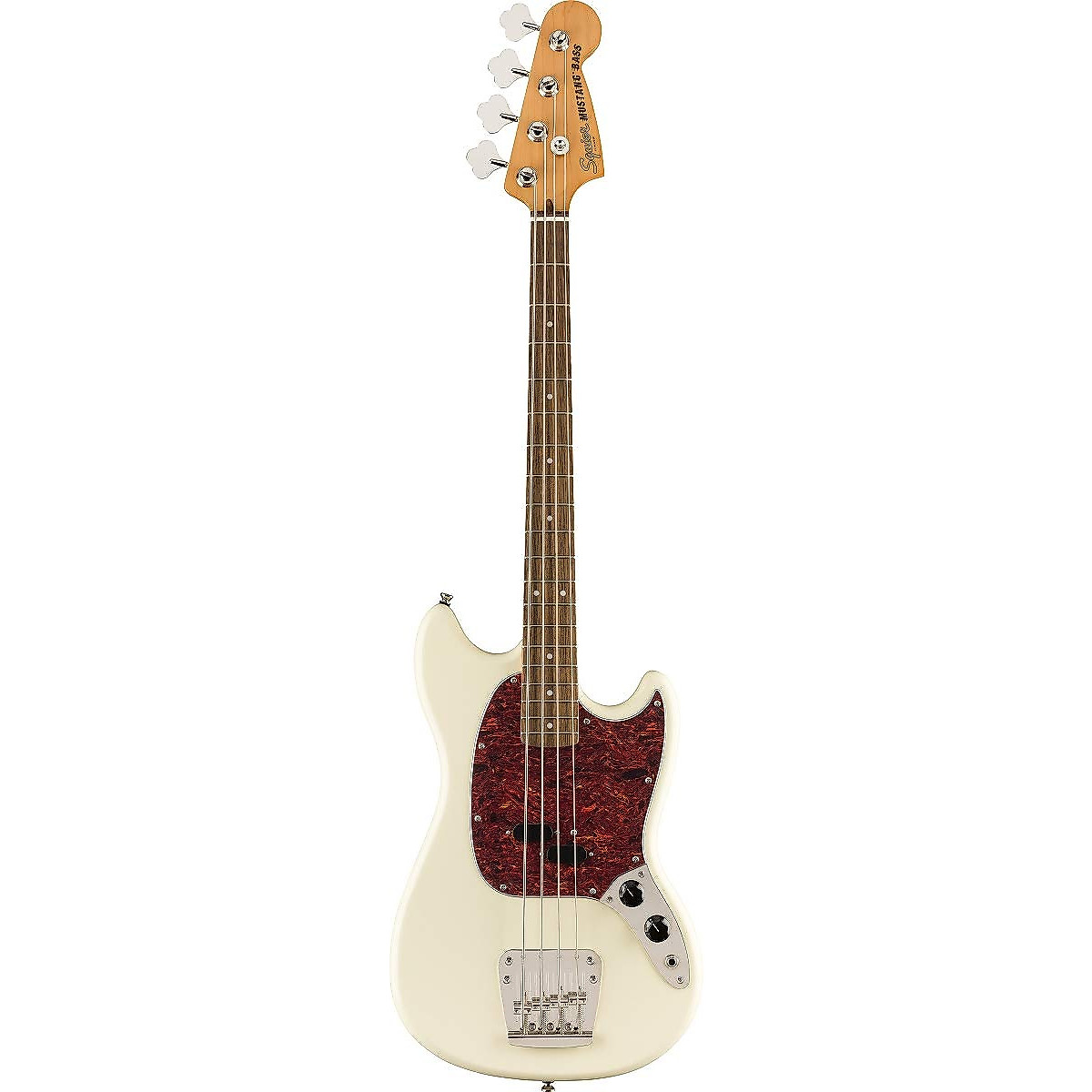 Squier Classic Vibe 60s Mustang Bass, Olympic White, Laurel Fingerboard