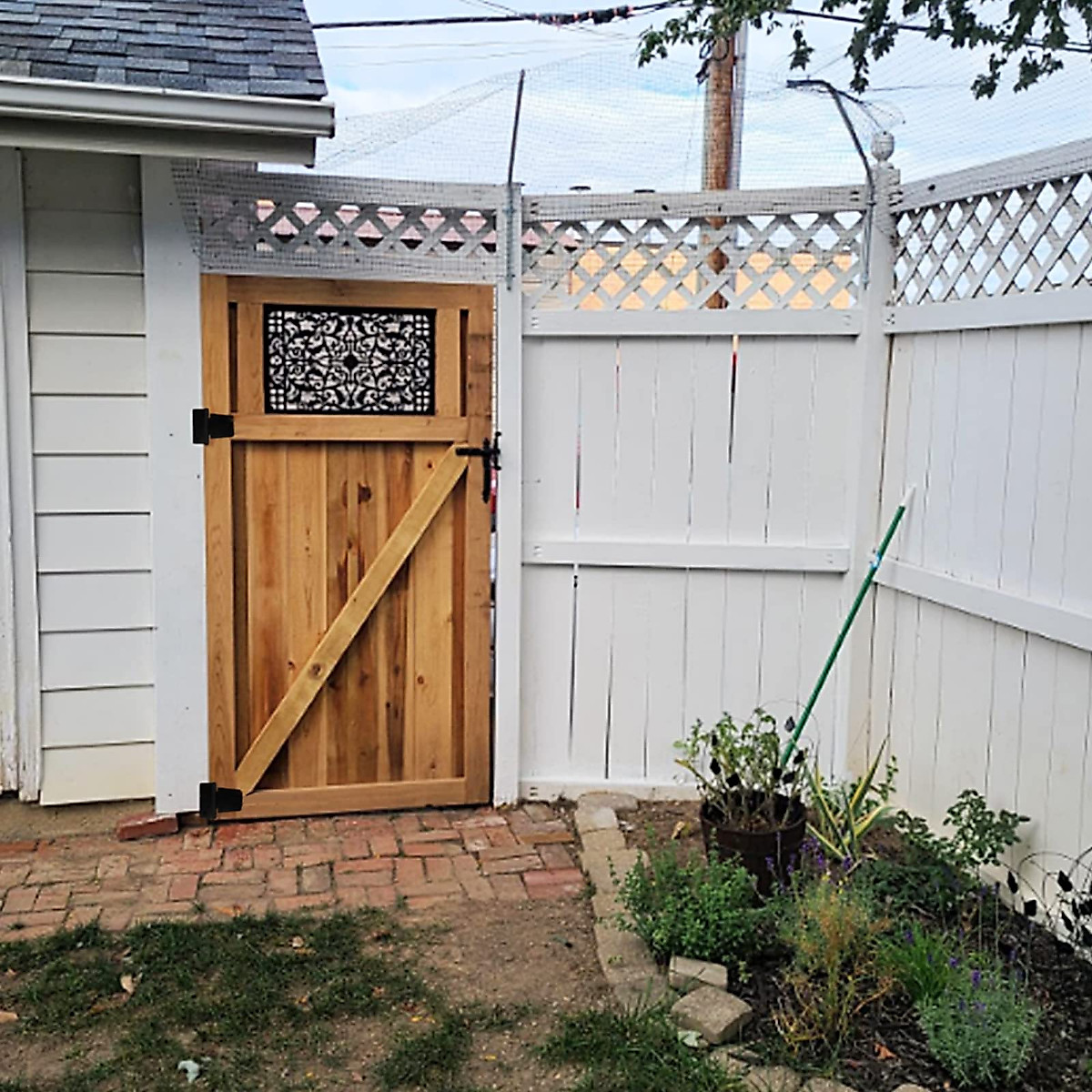 Heavy Duty Gate Hinges 6 Pack, Black Iron 3.5 Inch Door Hinges for Wood Shed Barn Door Fence Gate Swing Door (Screws Included)