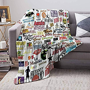 Musical Signal, Duvets, Books, Clothes etc Fleece Blanket Soft Plush Throw TV Blanket Bedding Flannel Throw Shawls and Wraps Lightweight for Bed Couch Chair Travel, 59"x78.7"