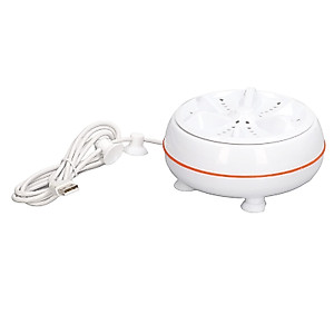 Ultrasonic Turbine Washing Machine, 50 Seconds Reverse Clean Circle High Strength Torque Pulsator Mini Ultrasonic Washer for Home, Business, Travel, College Room, RV, Apartment