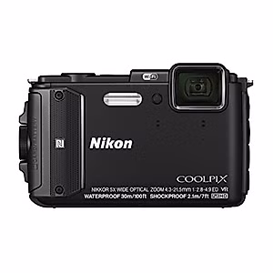 Nikon COOLPIX AW130 Waterproof Digital Camera with Built-In Wi-Fi (Black)
