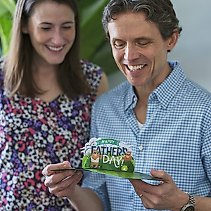 Lovepop Father’s Day Golf Pop-Up Card – Father’s Day Card – Handcrafted 3D Pop-Up Greeting Card for Him – Father’s Day Love Card, 5 x 7”