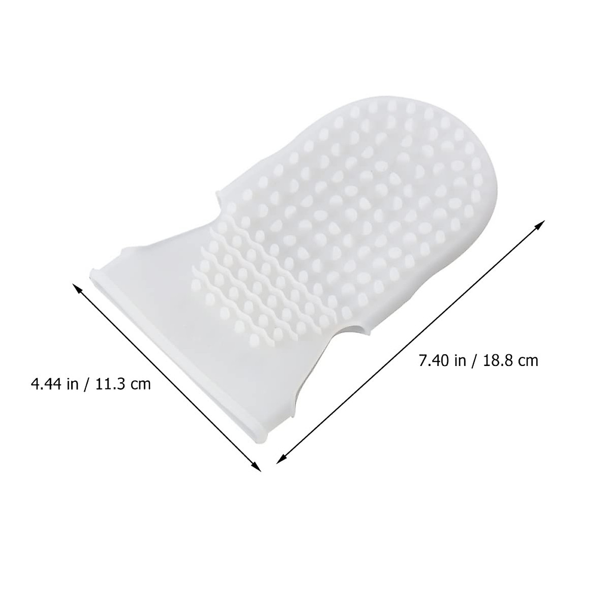 FRCOLOR 3 Pcs Scorpion Brush Silicone Massage Brush Muscle Massage Glove Massage Kit Silicone Body Scrubber Hand Held Massager Palm Massage Glove White Glove Brush Clean