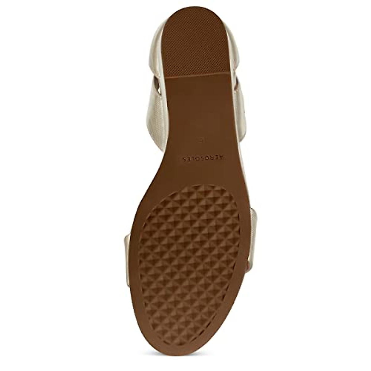 Aerosoles Women's Wedge Sandal, Gold Metallic