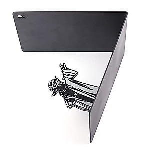 SZYAWsd File Sorters Creative Gift Zinc Alloy Premium Heavy Duty Metal Bookend Black L Shaped Bookend Supports on Office Desk