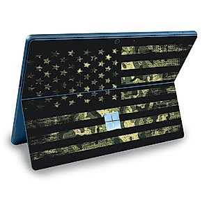 MightySkins Skin Compatible with Microsoft Surface Pro 9 (2022) - American Camo | Protective, Durable, and Unique Vinyl Decal wrap Cover | Easy to Apply & Change Styles | Made in The USA