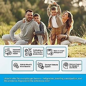 GoLIVE PROBIOTIC + PREBIOTIC SYNBIOTIC POWDER BLEND, Flavorless/Sugarless,for Women, Men & Kids For Better Gut Health,Digestion,Metabolism,Immunity, 10B-50B CFUs, Bimuno GOS+Vitamin D3+L-glutamine