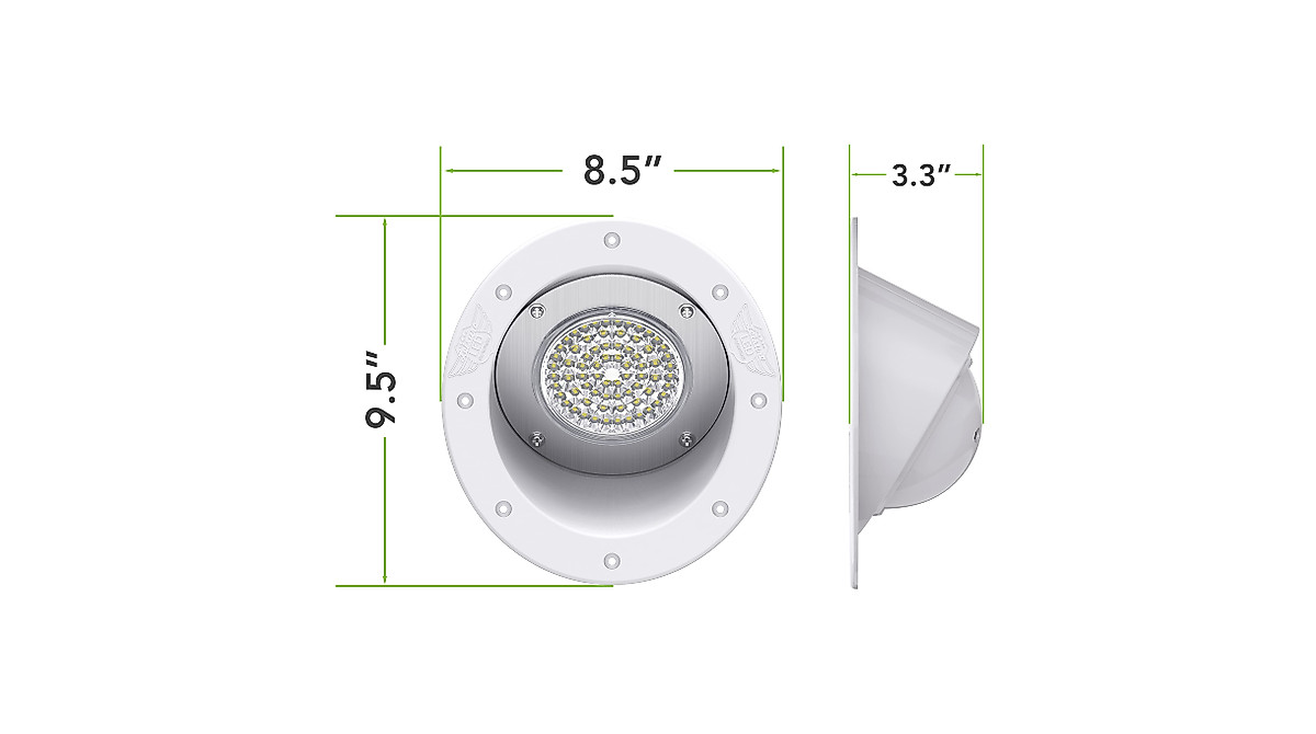 Leisure LED RV Flood Light - 1100 Lumens, Durable, White