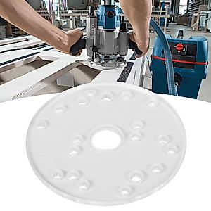 Universal Router Table Base Plate Router Acrylic Base Plate with Centering Pin Screws for Bosch Makita Ryobi